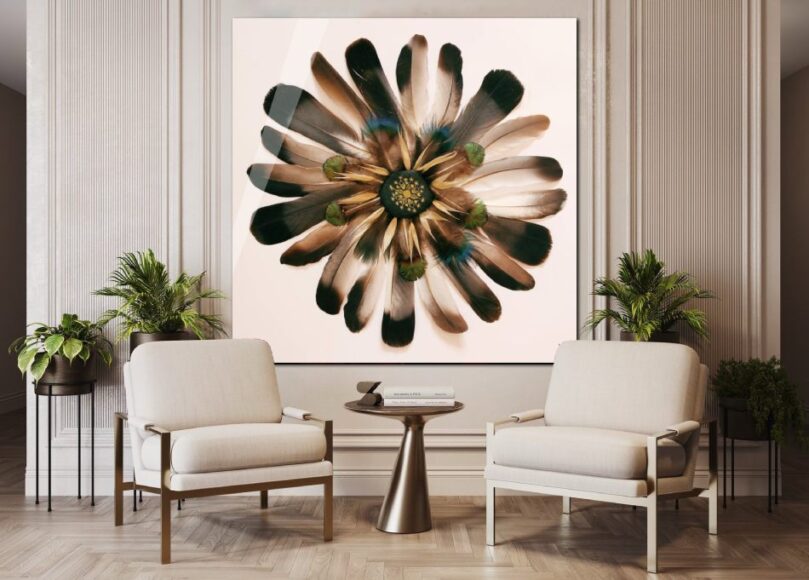 Muurdecoratie van de Feather of Life | The Art of Interior