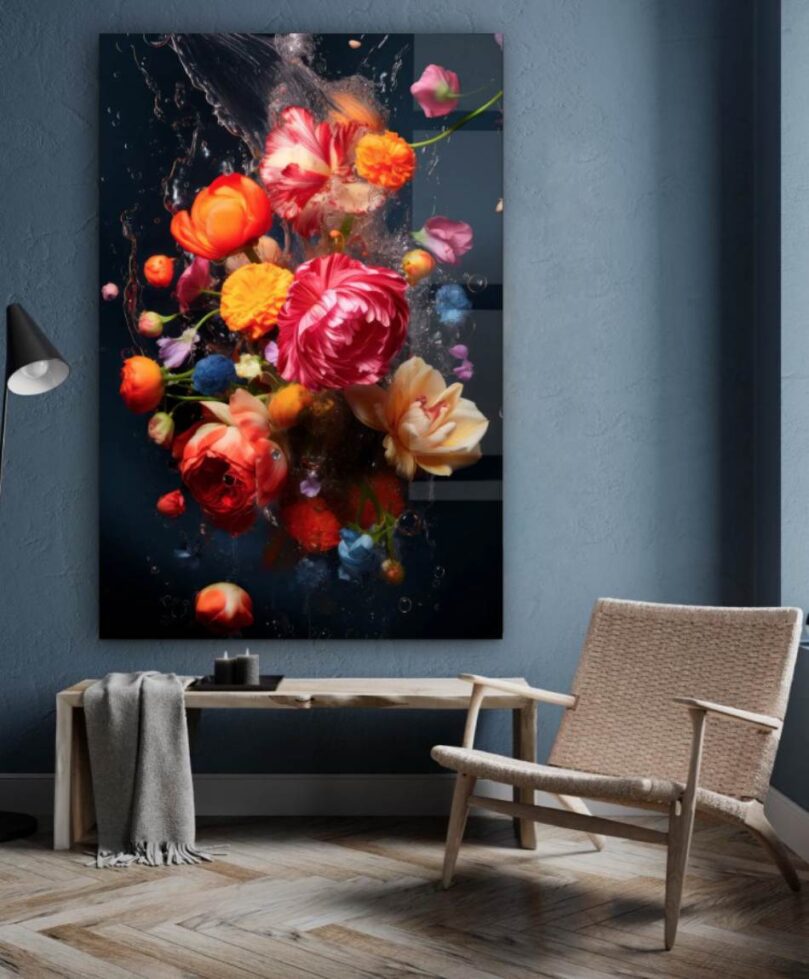 Unieke bloemen fotokunst voor op de muur | Still life Flower II